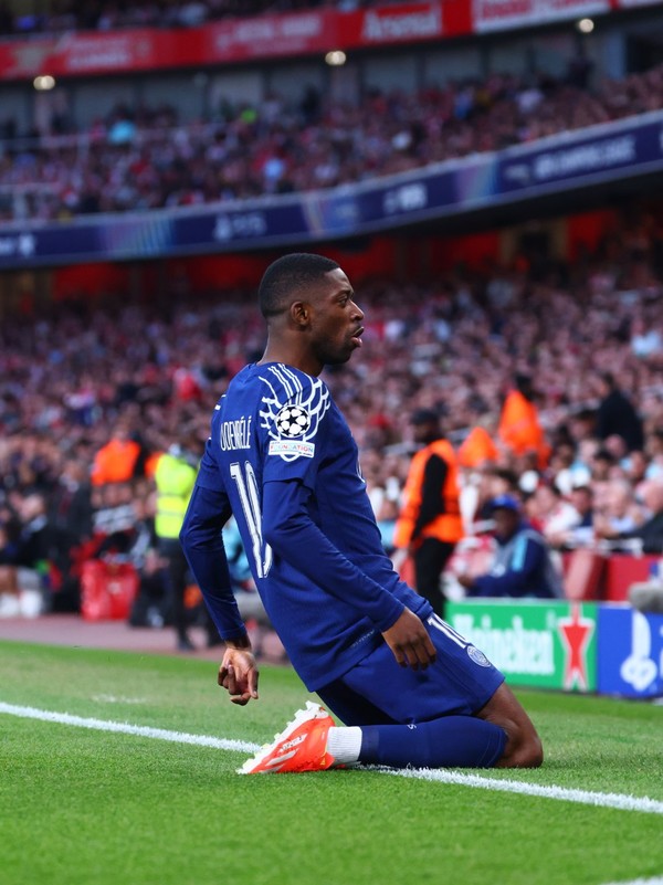 [리뷰] '이강인 UCL 3G 연속 결장' PSG는 뎀벨레 결승골로 아스널에 1-0 승리