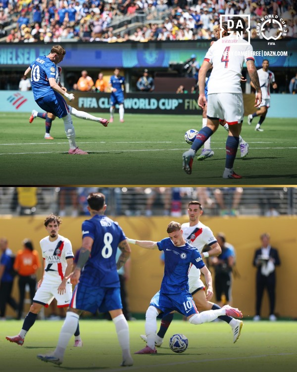 [리뷰] '파머 2골 1도움' 첼시, PSG에 3-0 완승 '세계 챔피언' 클럽 월드컵 우승…이강인 결장·네베스 퇴장으로 PSG 자멸