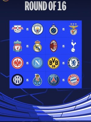 [공식발표] ‘토트넘vsAC밀란’ ‘나폴리vs프랑크푸르트’ UCL 16강 대진 확정